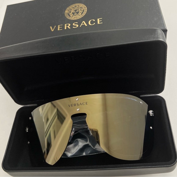 Versace | Accessories | Versace 44mm Shield Pilot Sunglasses Nwot | Poshmark